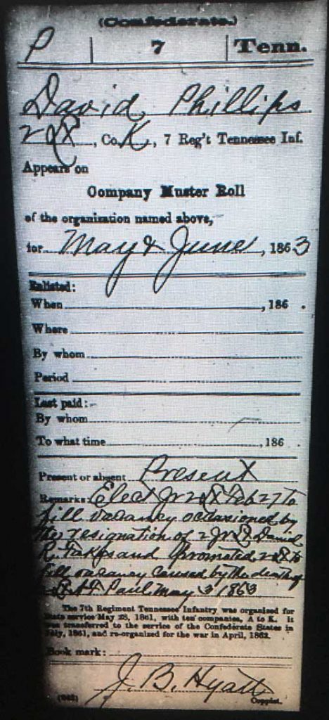 7th Tennessee CSA - Battle of Nashville & Beyond